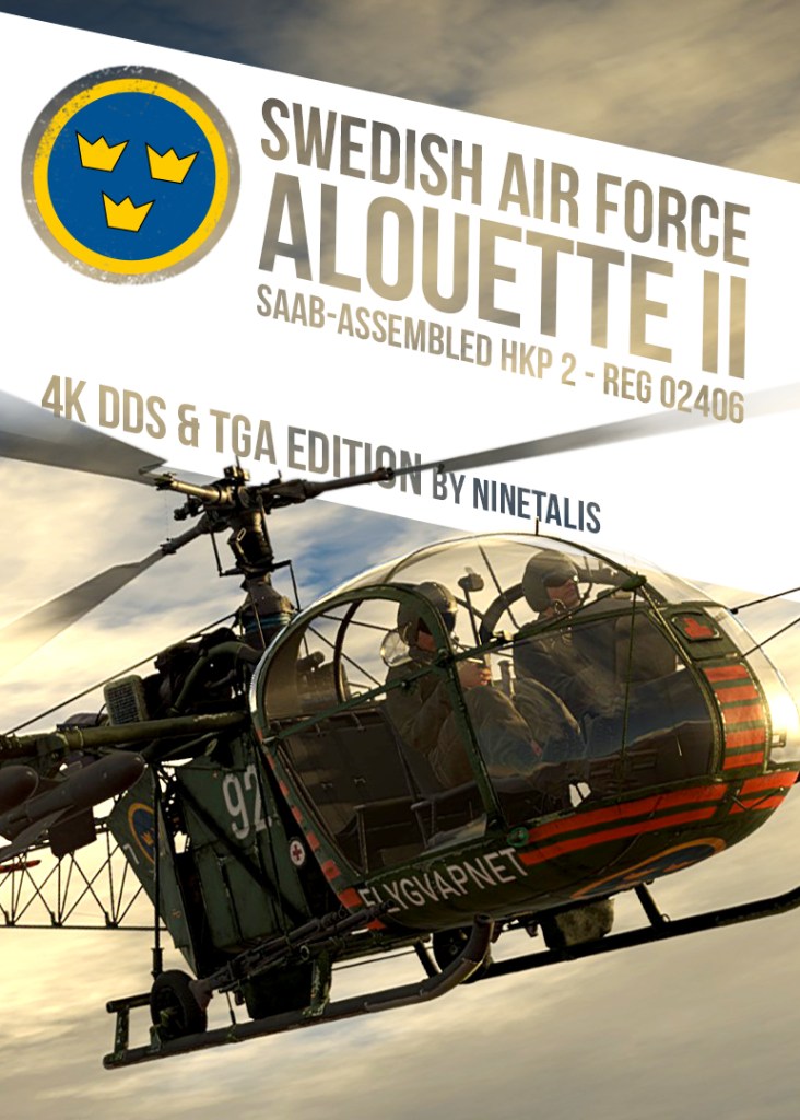 Alouette II/HKP 2 – Swedish Air Force – War Thunder Skin – Ninetalis